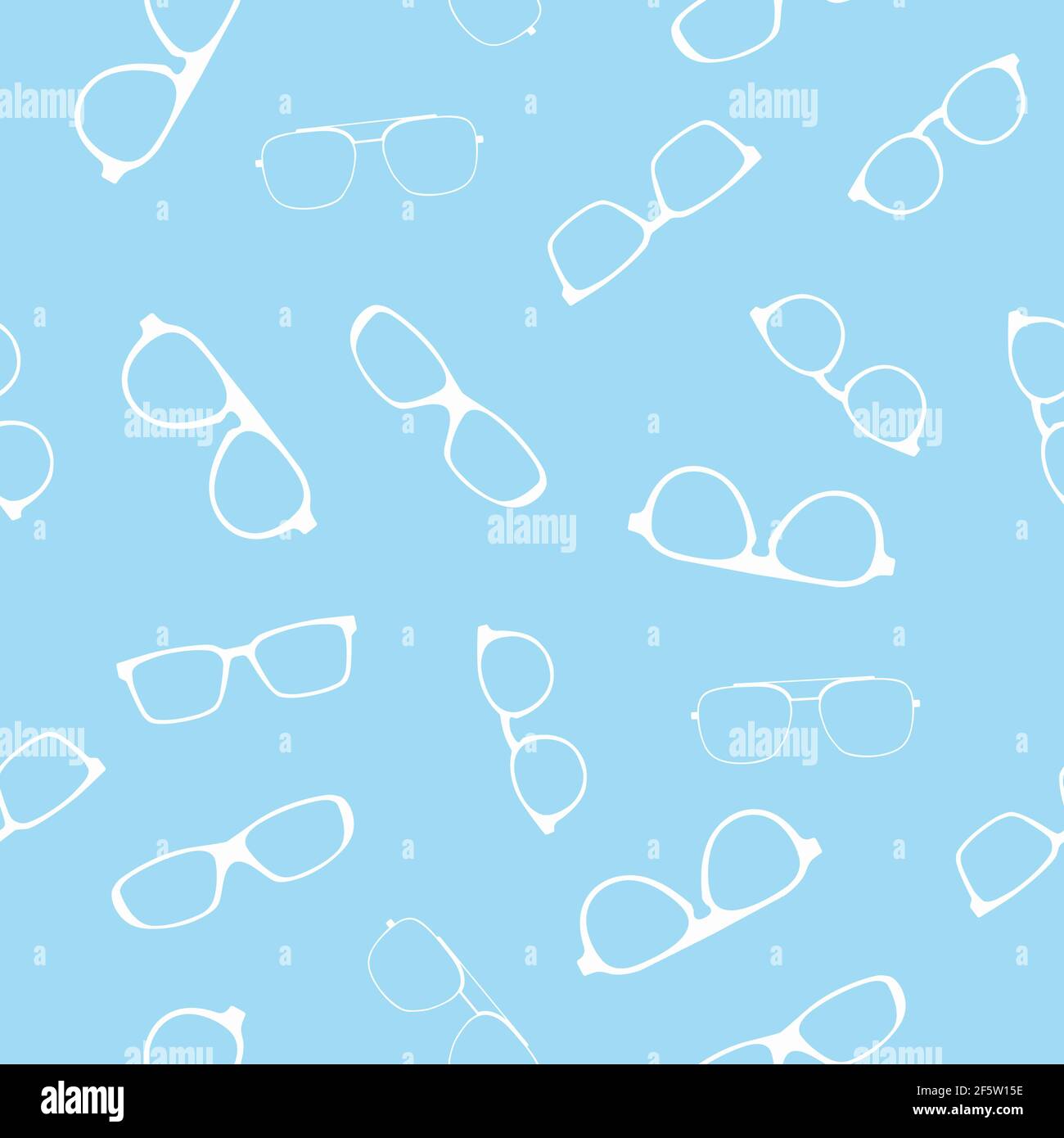 Blue Vector Seamless Pattern Background or Wallpaper, Glasses Themed ...