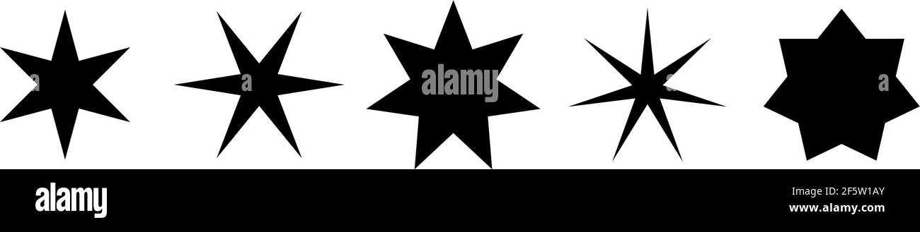 Star, starburst, sunburst icon, symbol. Radial shape, design element ...