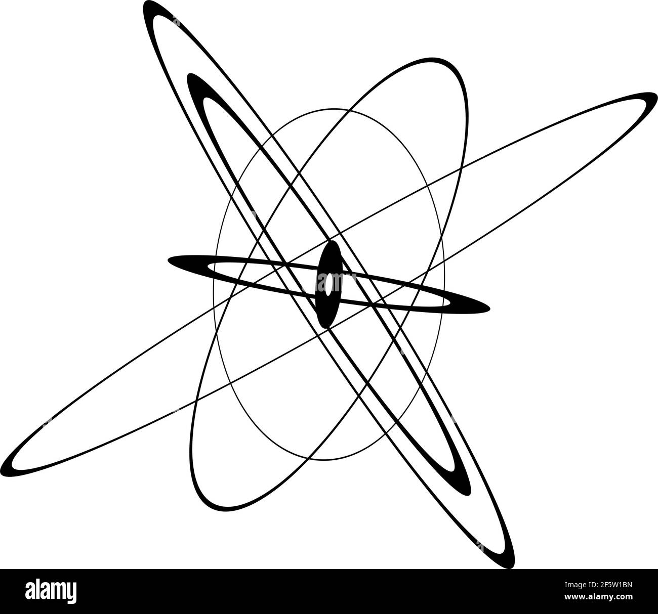 Random ellipses, ovals artistic abstract art element — Stock vector ...