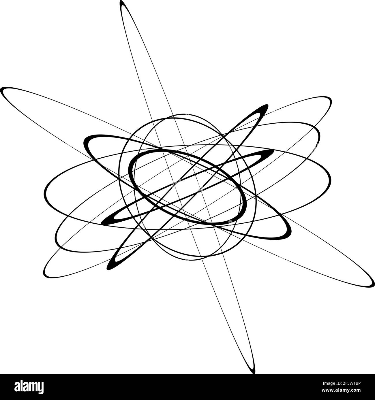 Random ellipses, ovals artistic abstract art element — Stock vector ...