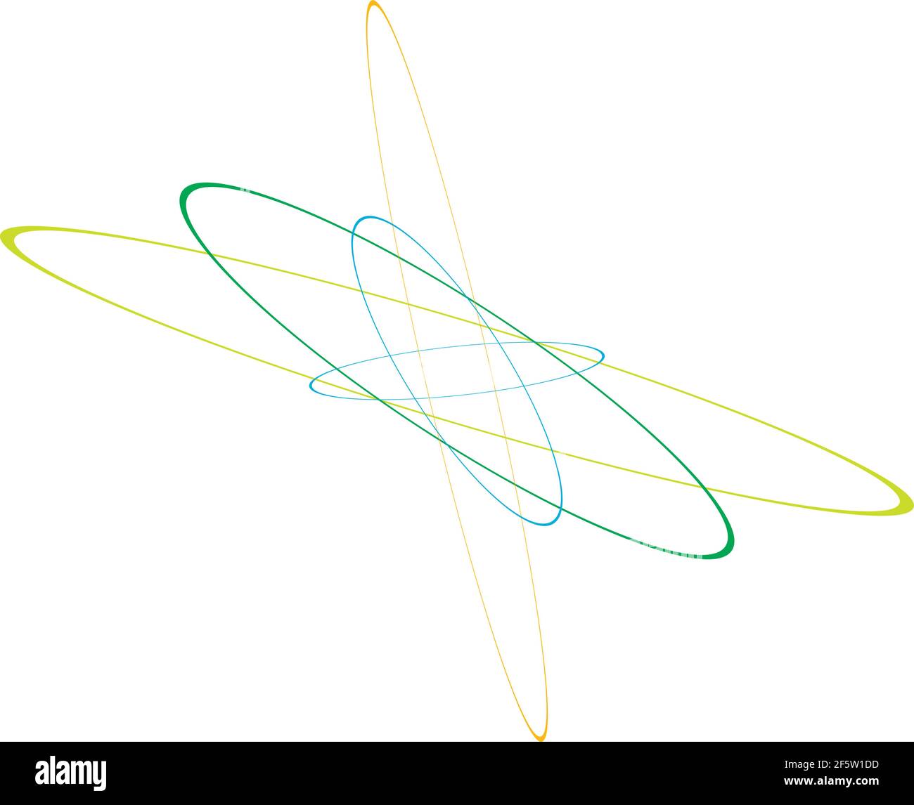 Random ellipses, ovals artistic abstract art element — Stock vector ...