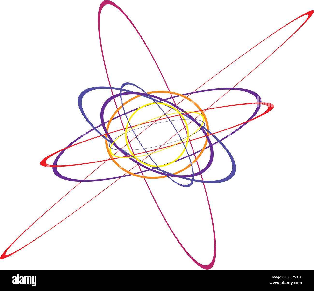 Random ellipses, ovals artistic abstract art element — Stock vector ...