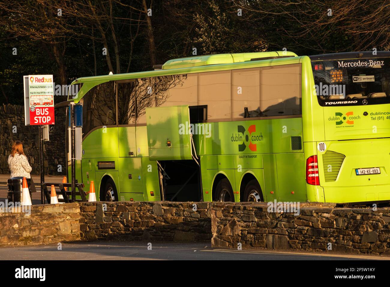 M7 Express Bus or Green Bus by Dublin Coach is ready for departure to ...