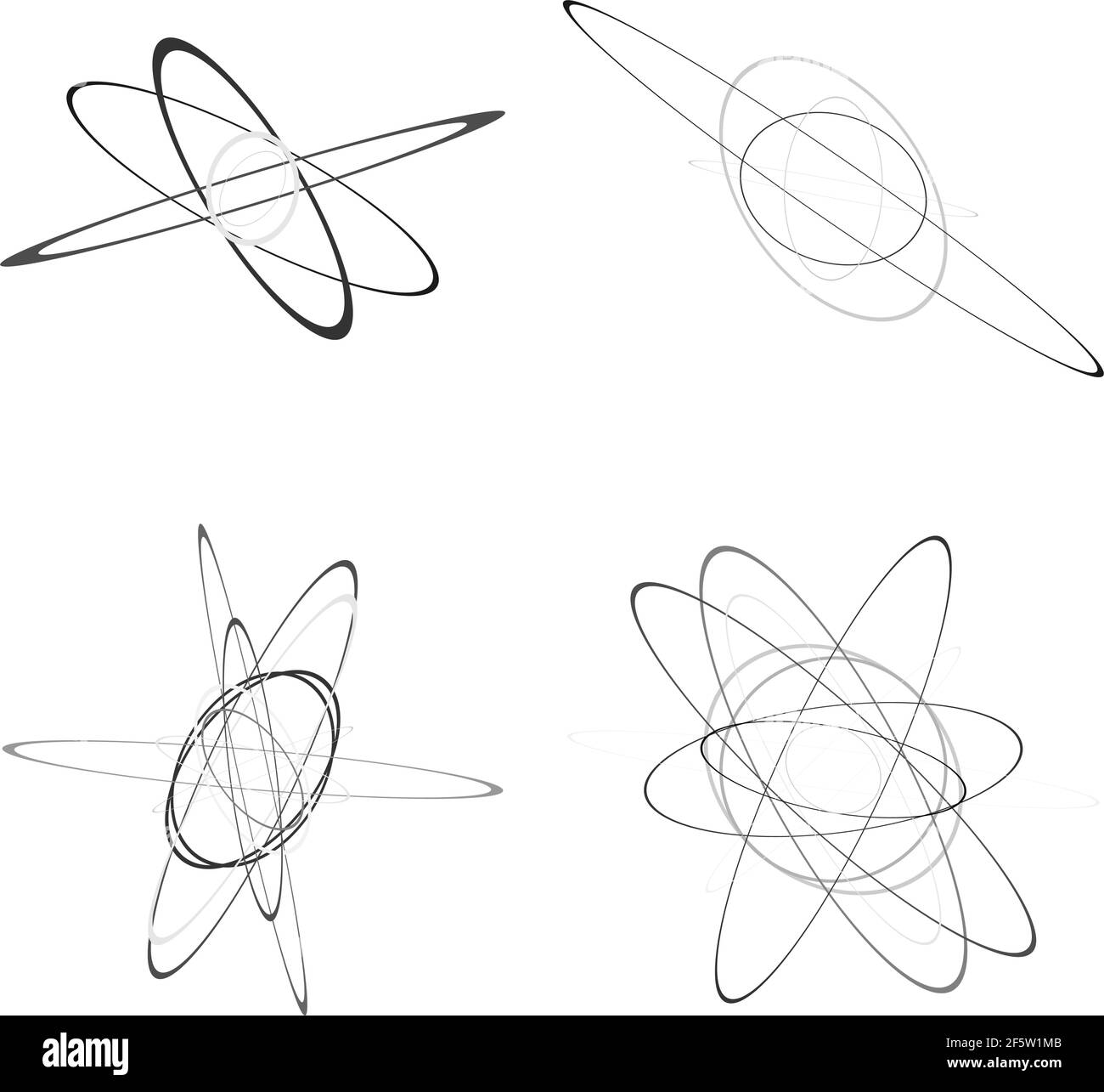 Random ellipses, ovals artistic abstract art element — Stock vector ...