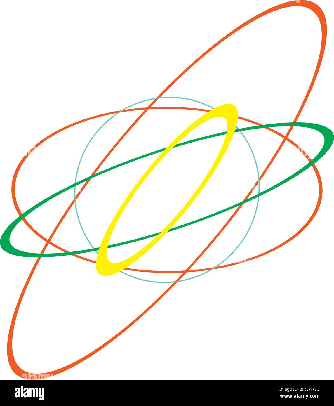 Random ellipses, ovals artistic abstract art element — Stock vector ...