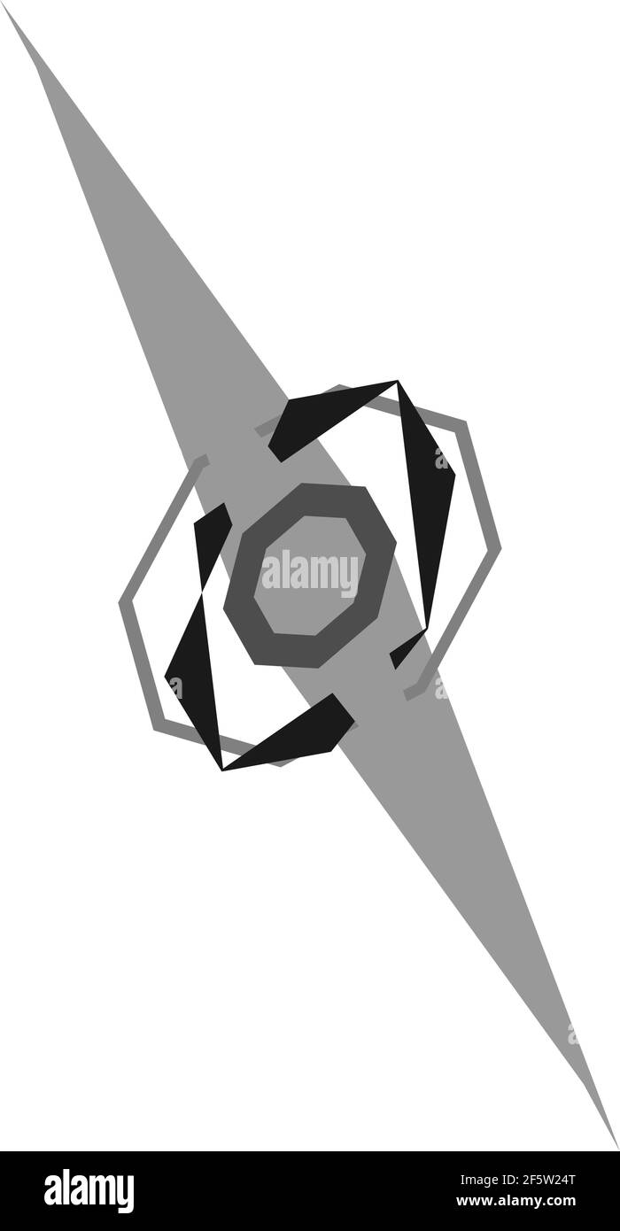 Edgy, geometric abstract design element. Pointy abstract shape — Stpck ...