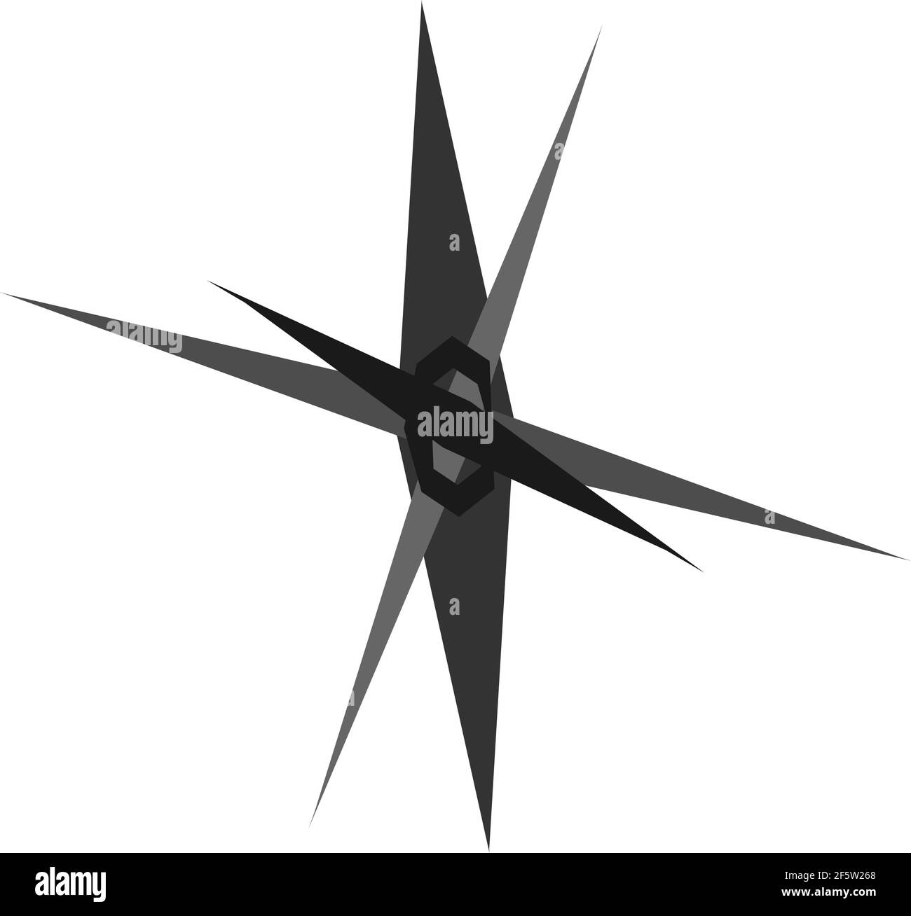 Edgy, geometric abstract design element. Pointy abstract shape — Stpck ...