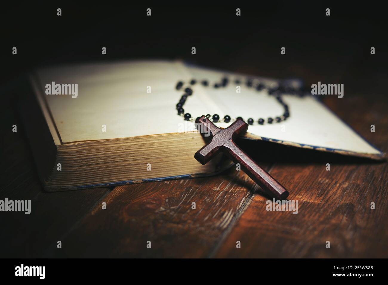 still life with bible and prayer beads Stock Photo - Alamy