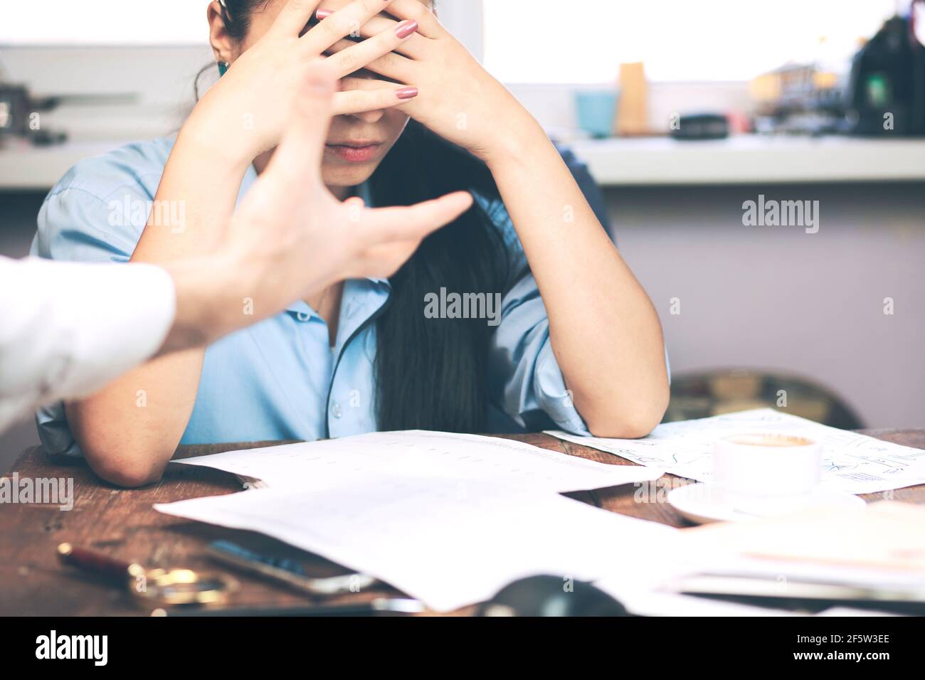 Woman work office bully hi-res stock photography and images - Alamy
