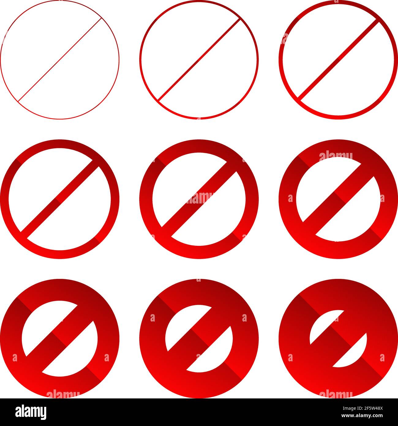 Prohibition-restriction sign icon. No entry, no entrance, do not enter ...