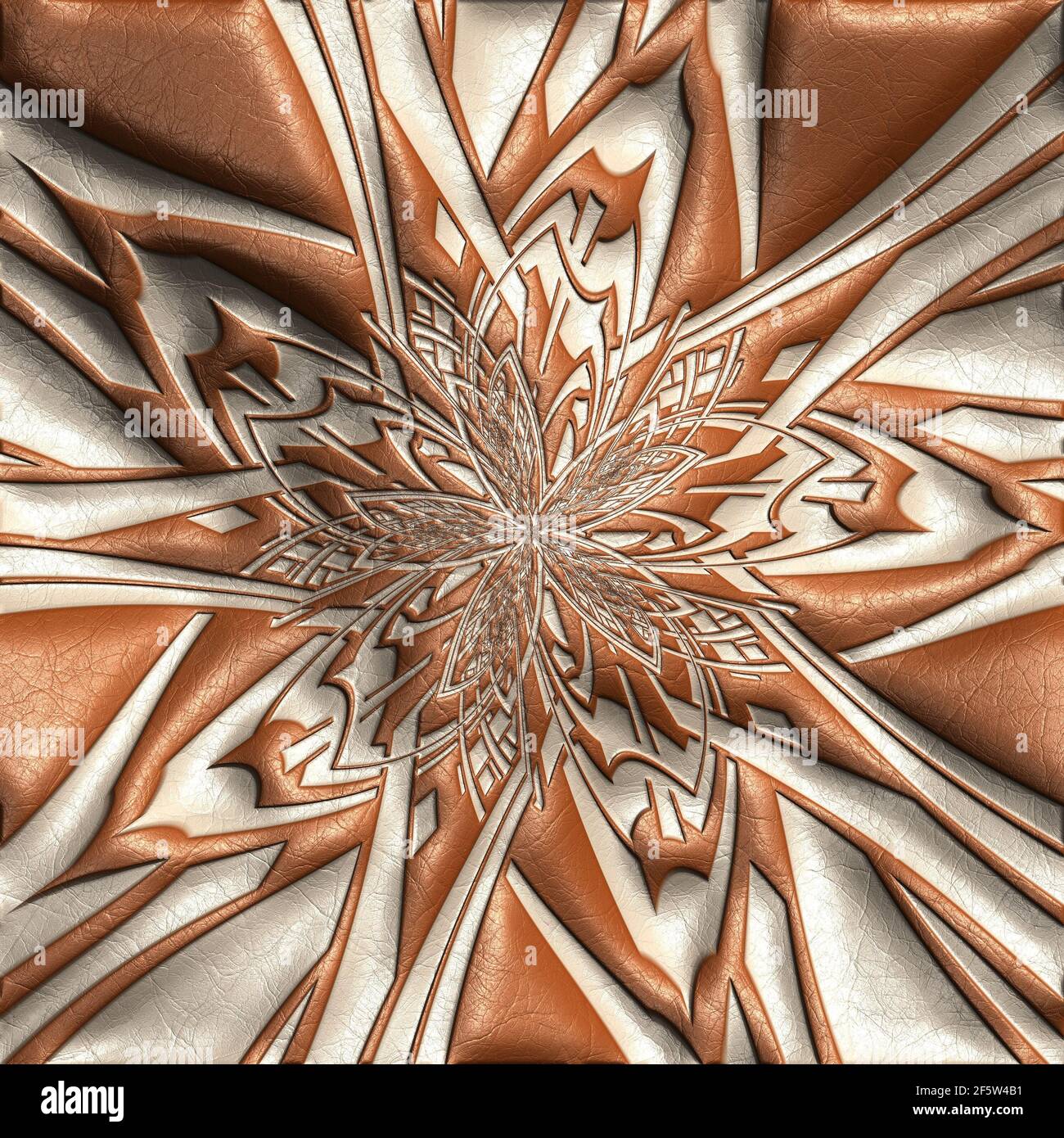 Luxury background with embossed shape pattern on leather Stock Photo ...