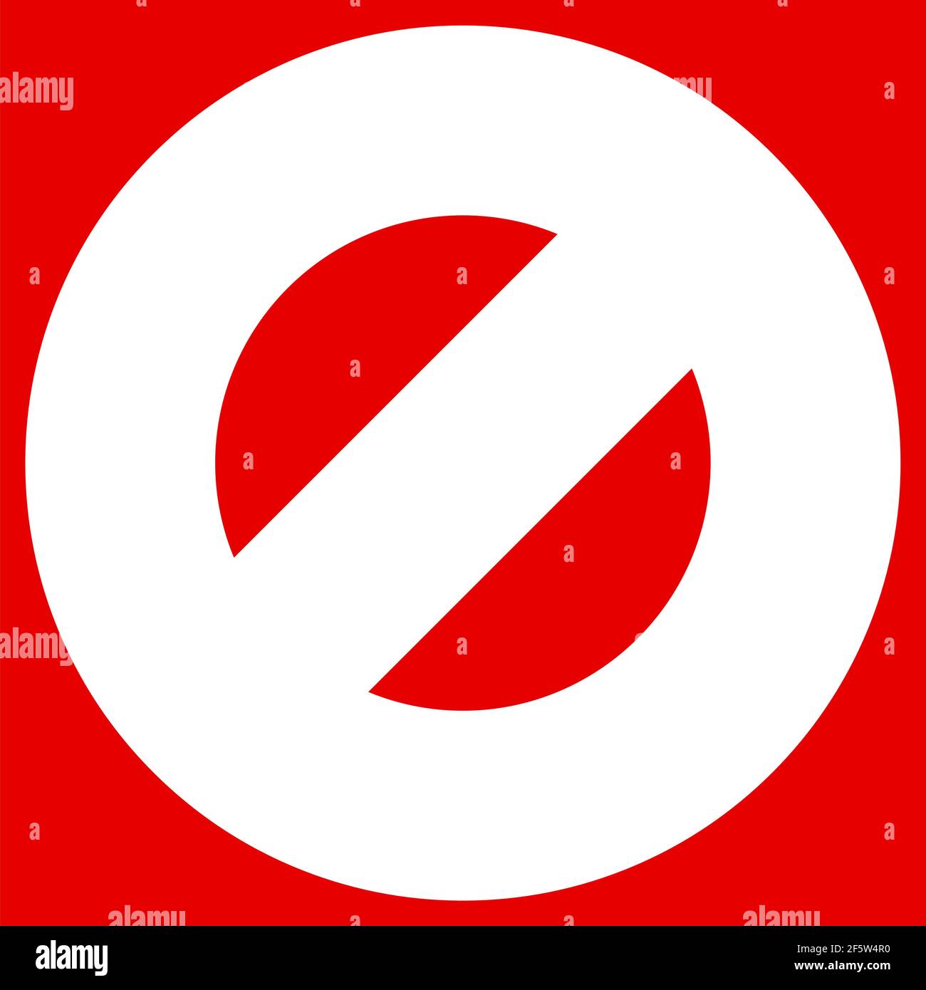 Prohibition-restriction sign icon. No entry, no entrance, do not enter ...