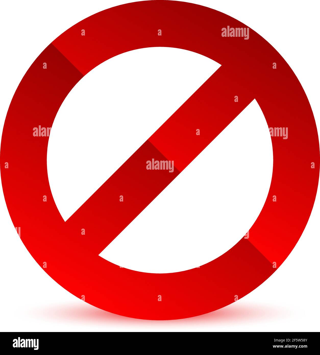 Prohibition-restriction sign icon. No entry, no entrance, do not enter ...