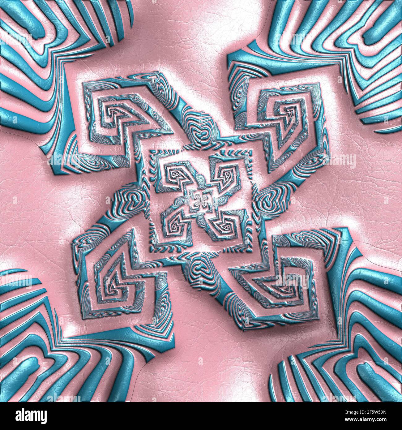 Luxury background with embossed shape pattern on leather Stock Photo ...