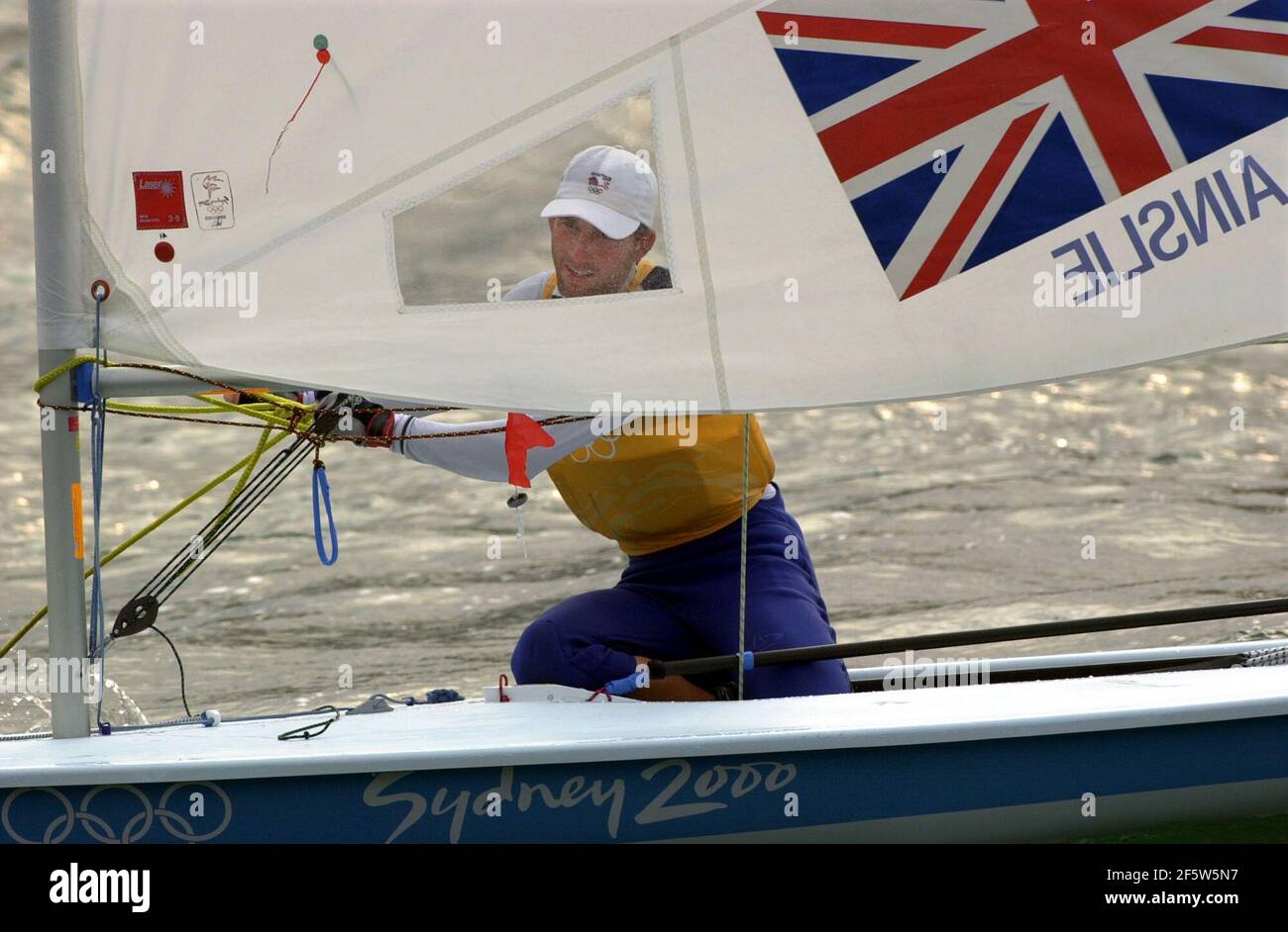 THE OLYMPIC GAMES IN SYDNEY SEPT 2000. 29/9/2000 SAILING BEN AINSLIE ...