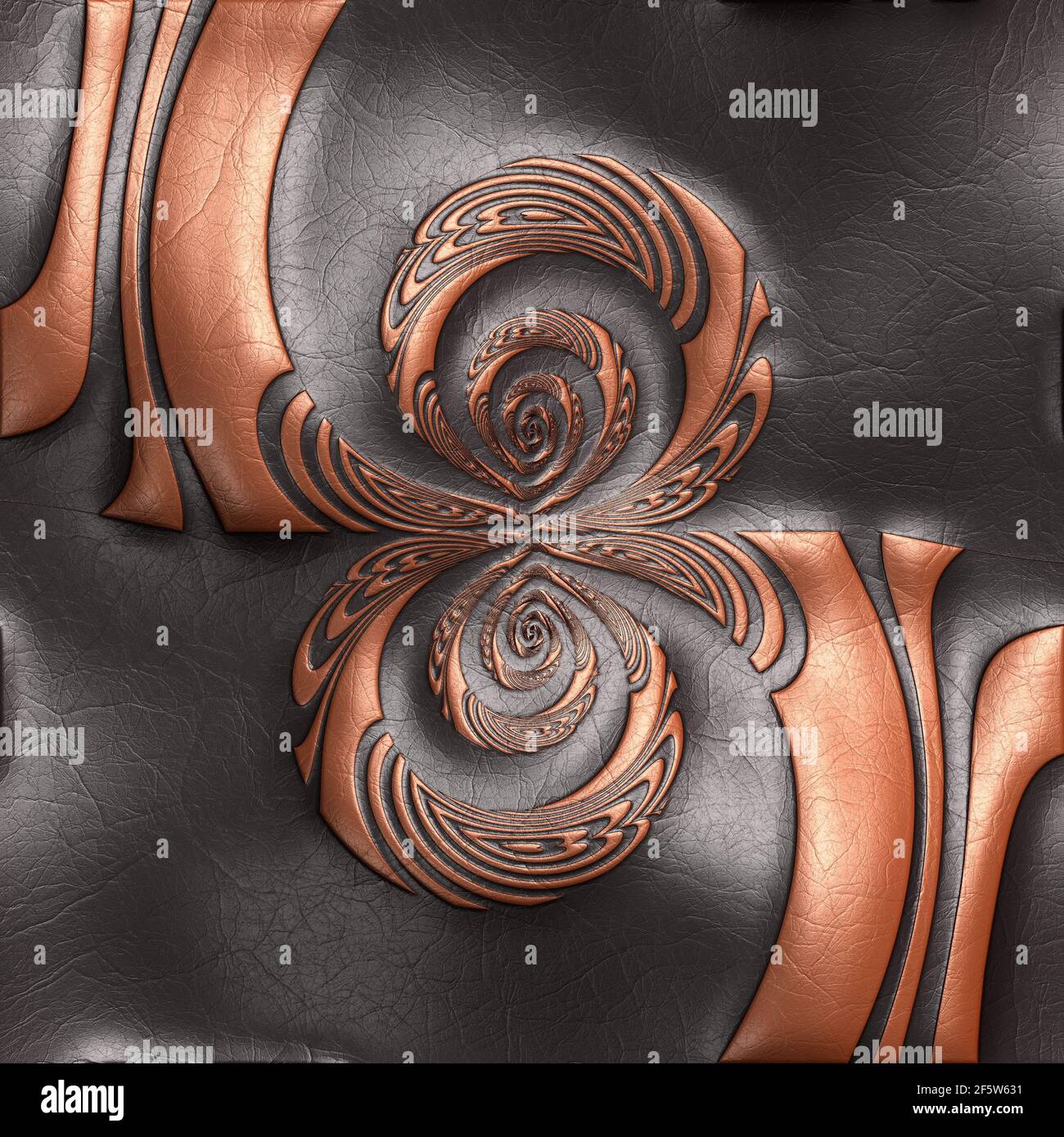 Luxury background with embossed shape pattern on leather Stock Photo ...