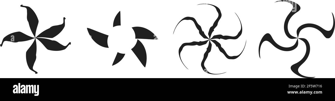 Abstract horizontal, oblong and long vector illustration element ...