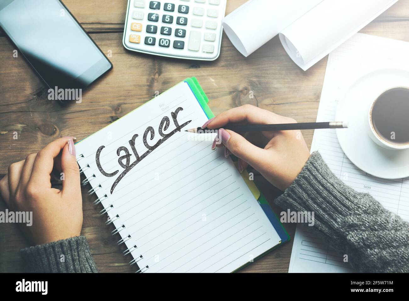 Notebook hand written word hi-res stock photography and images - Alamy