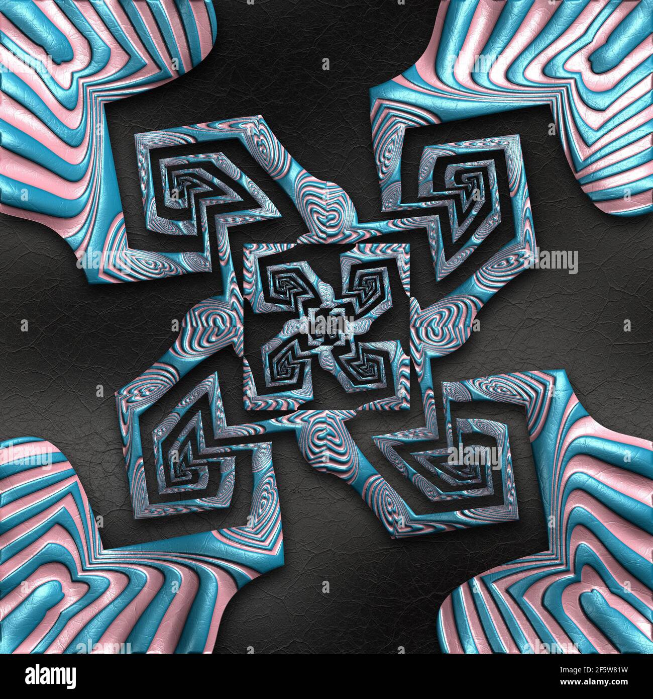 Luxury background with embossed shape pattern on leather Stock Photo ...