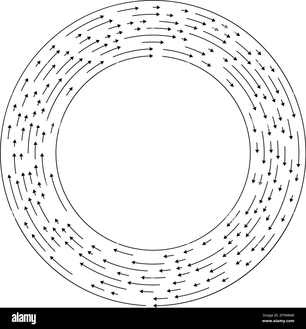 Spinning circular, circle arrows element — Stock vector illustration ...