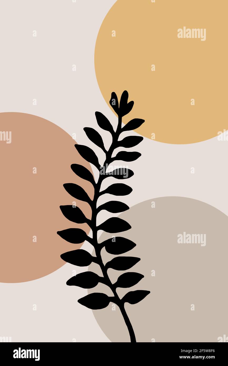 Minimalist Printable Botanical Illustration .Plants Illustration. Home ...