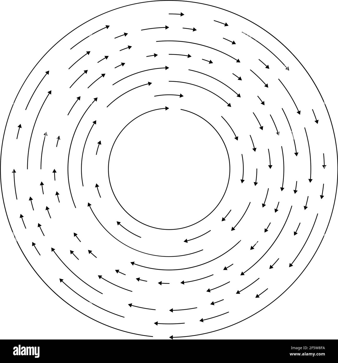 Spinning circular, circle arrows element — Stock vector illustration ...
