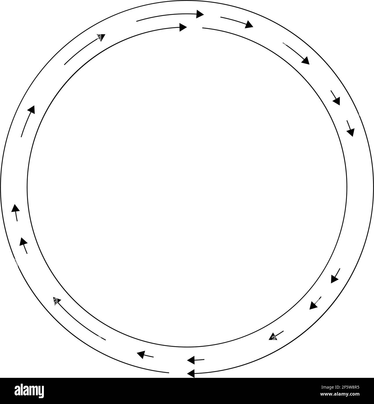 Spinning circular, circle arrows element — Stock vector illustration ...