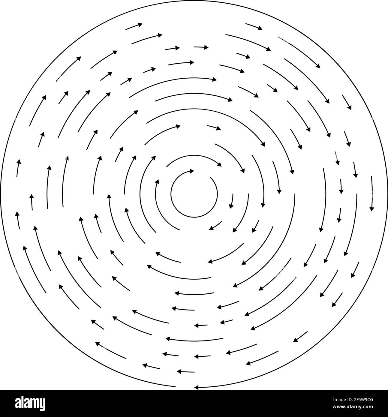 Spinning circular, circle arrows element — Stock vector illustration ...