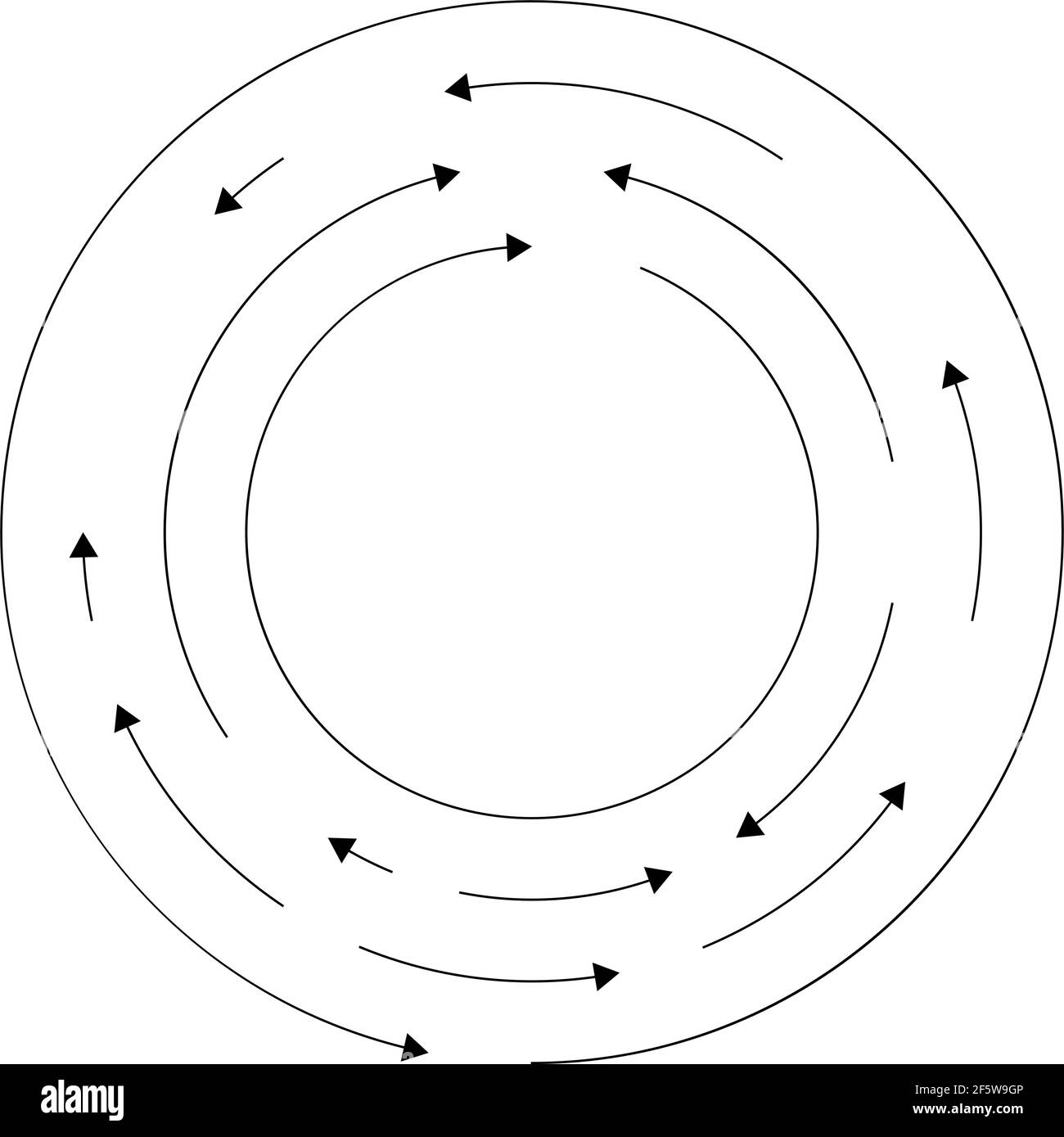 Counterclockwise direction Black and White Stock Photos & Images - Alamy
