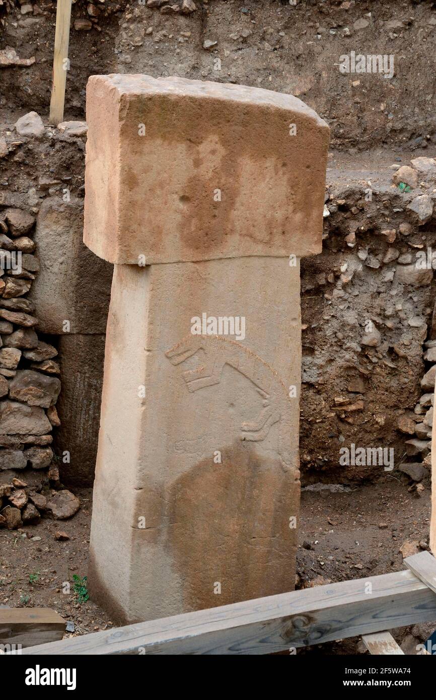 Goebekli Tepe, Mesopotamia, site, stone-age mountain sanctuary from the ...