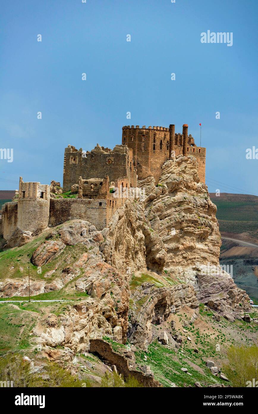 Hosap, Van province, East Anatolia, Ananolia, Hosap castle, castle ruin ...