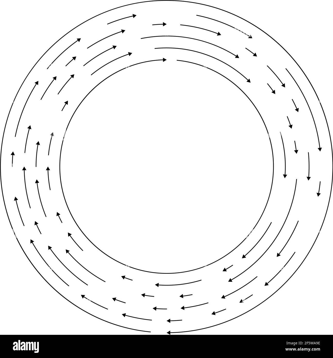 Spinning circular, circle arrows element — Stock vector illustration ...