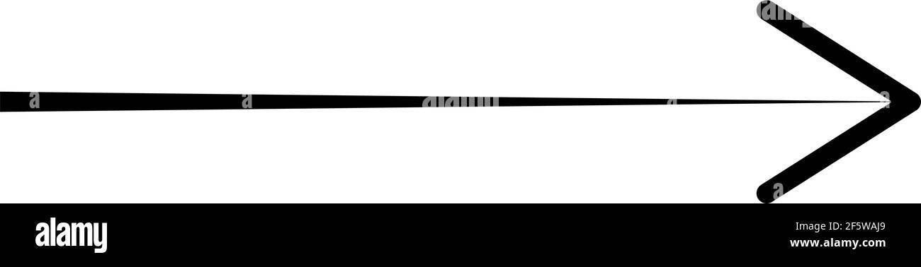 Black arrow pointing right. Arrow shape element — Stock vector ...