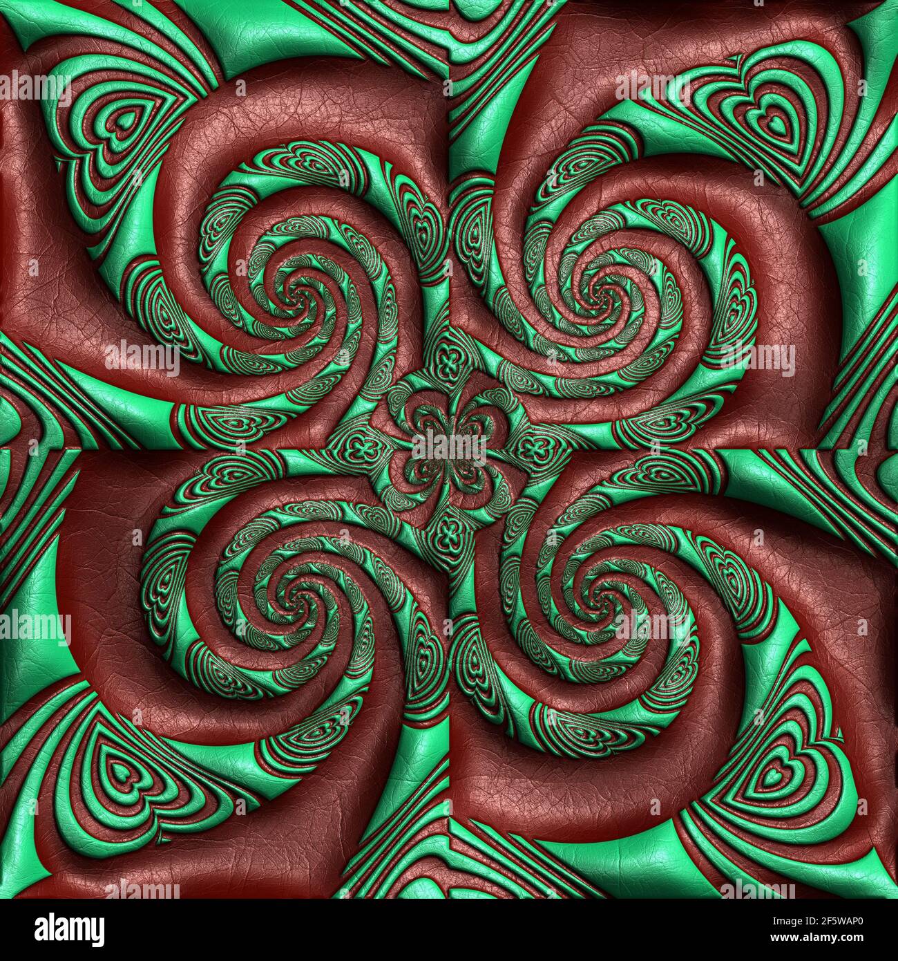 Luxury background with embossed shape pattern on leather Stock Photo ...