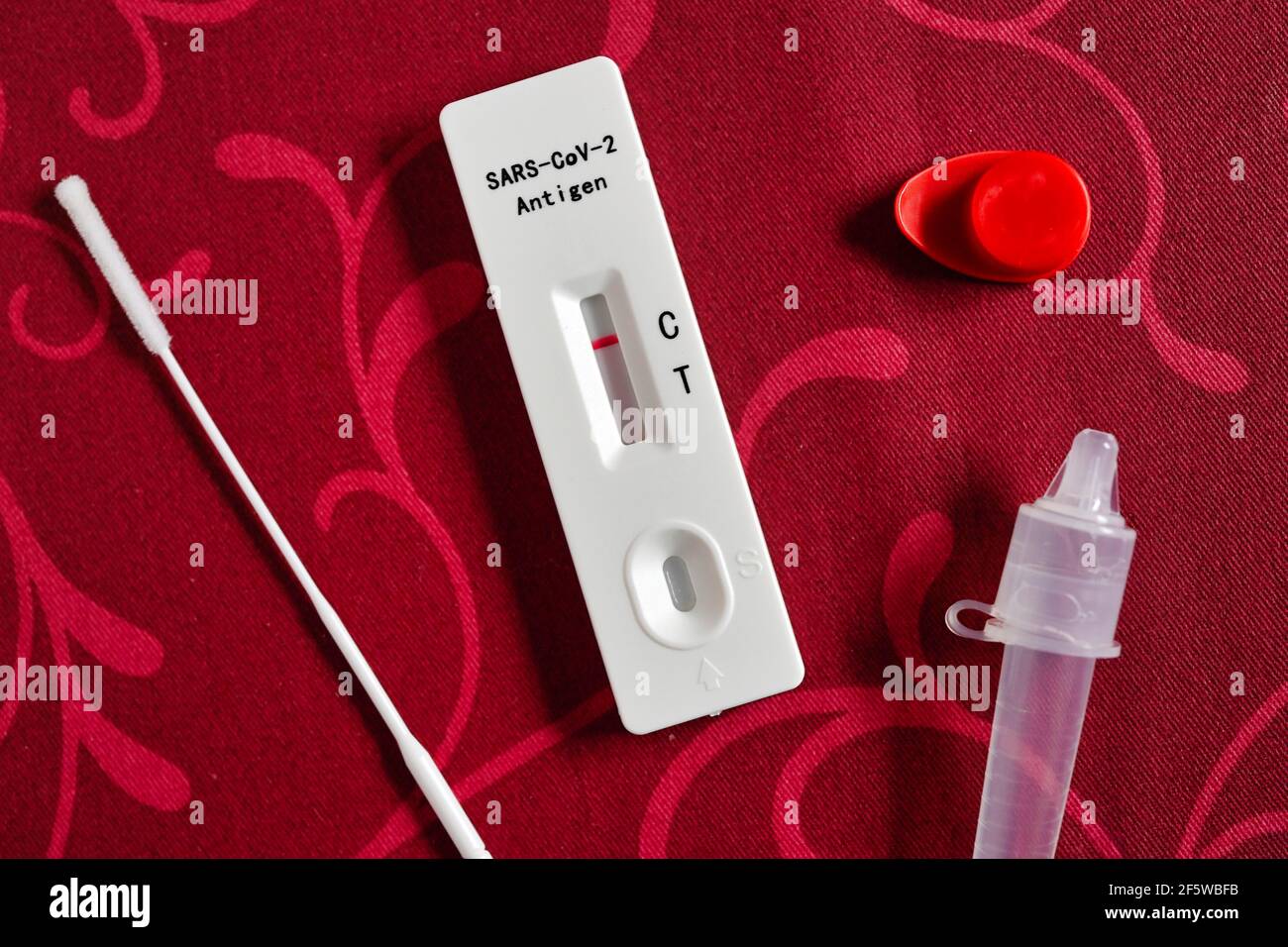Negative Antigen Rapid Test, Test Cassette, Corona Crisis, Germany ...