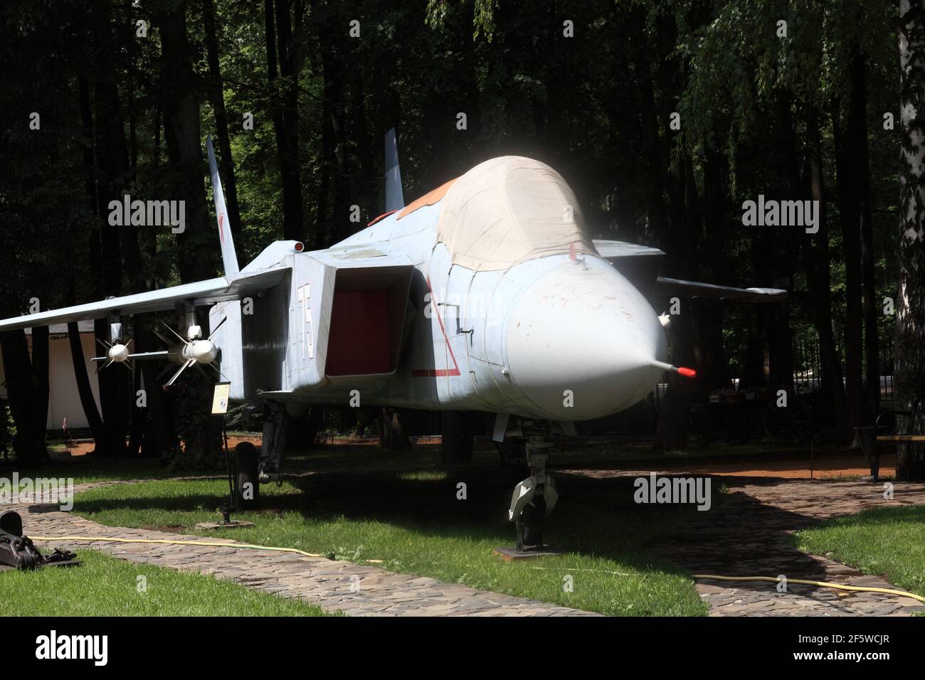 View of the vintage russian supersonic fighter jet Yak-141 Stock Photo ...