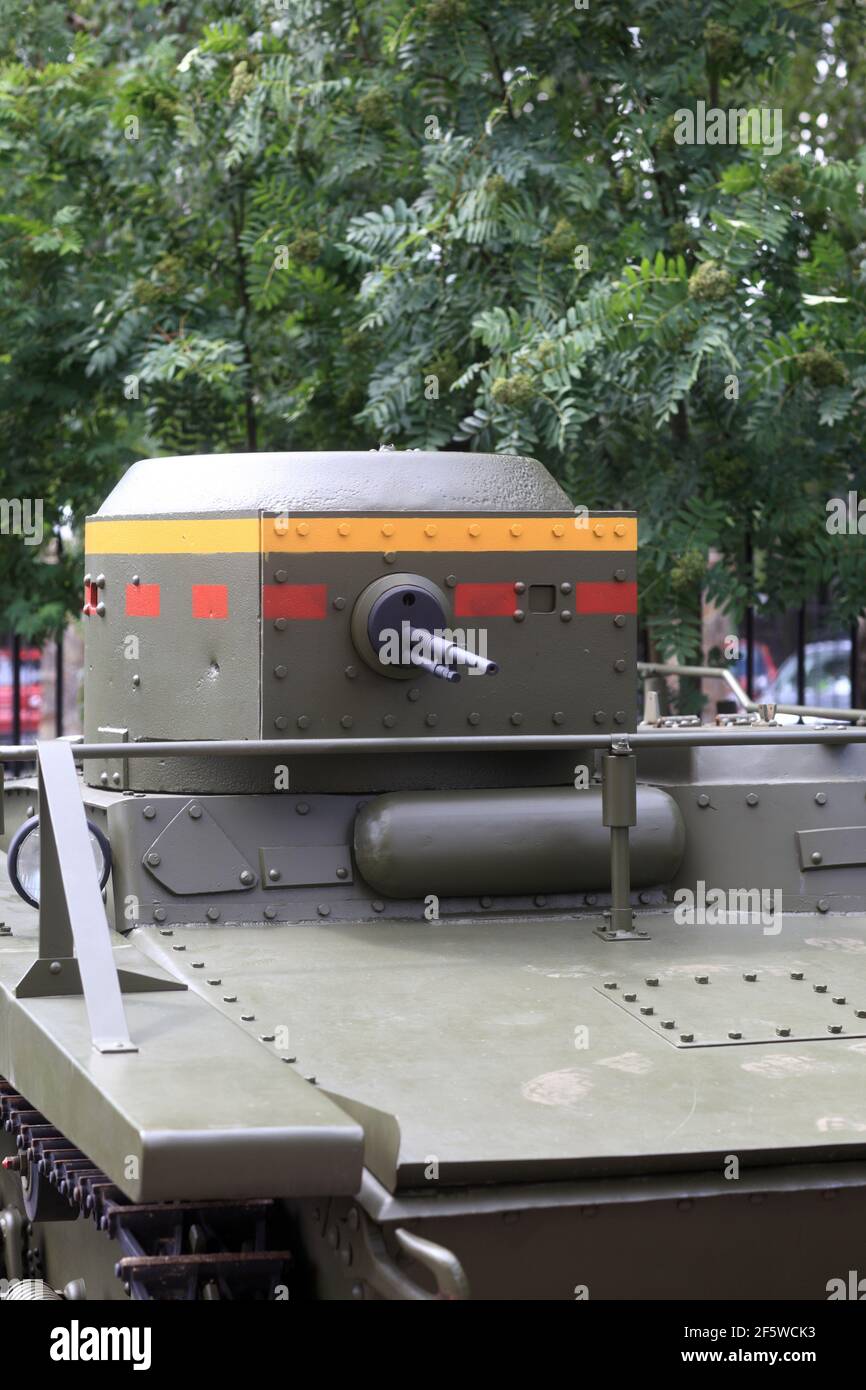 Details of the soviet amphibious light tank T-38 Stock Photo - Alamy