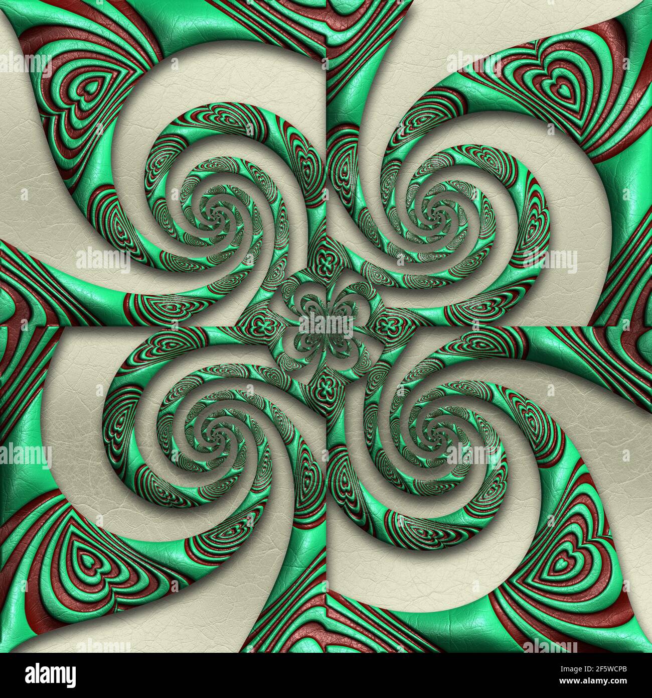 Luxury background with embossed shape pattern on leather Stock Photo ...