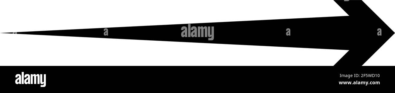 Black arrow pointing right. Arrow shape element — Stock vector ...