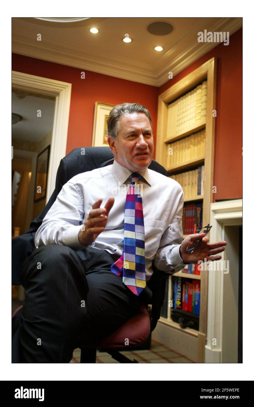 Michael Portillo at home in London. pic David Sandison 14/11/2006 Stock ...