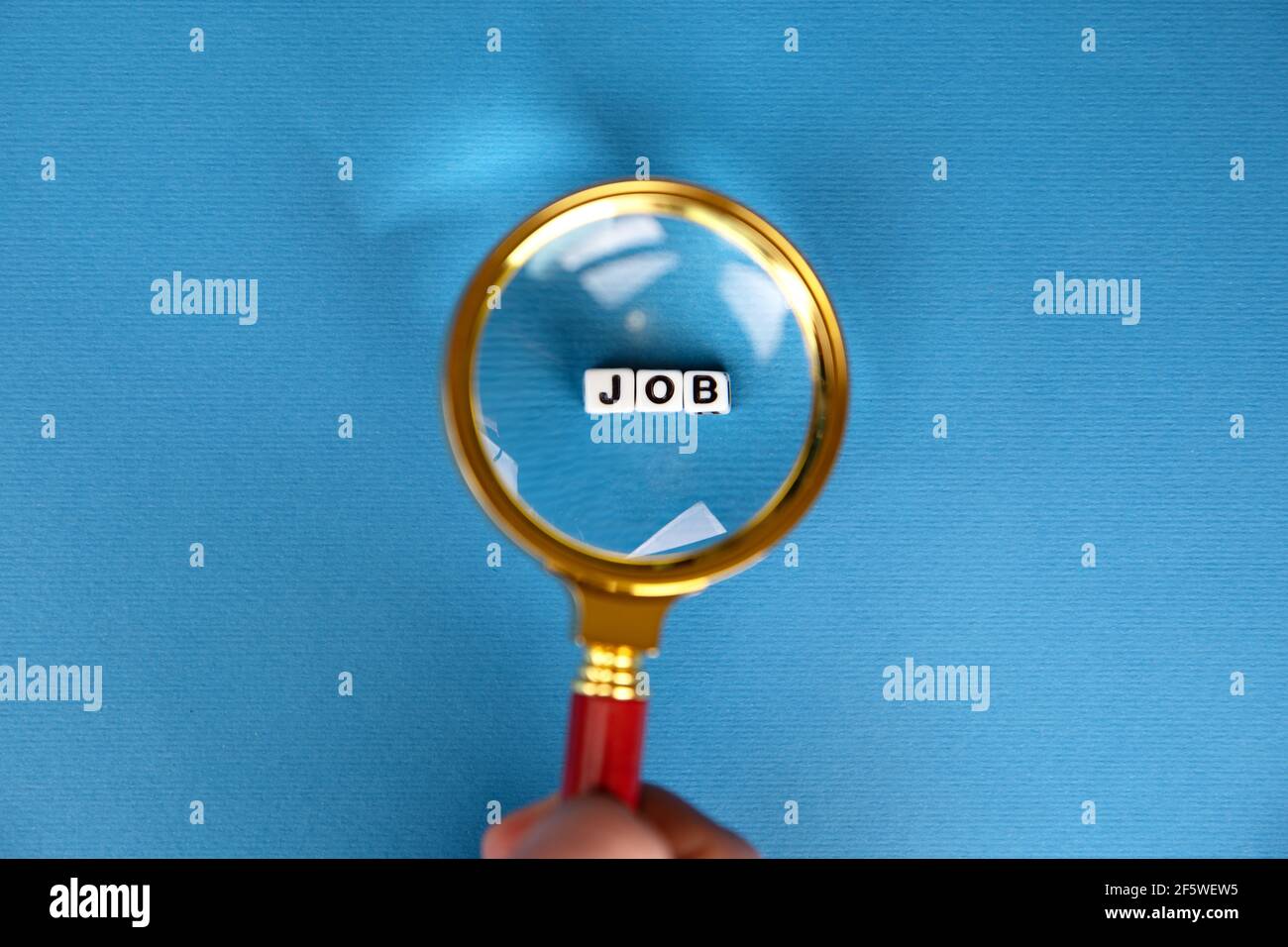 Inscription job search magnifying hi-res stock photography and images ...