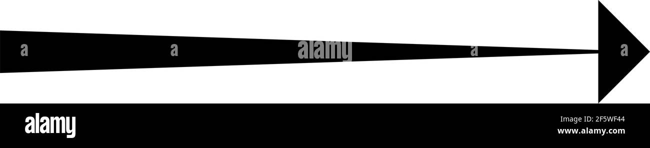 Black arrow pointing right. Arrow shape element — Stock vector ...