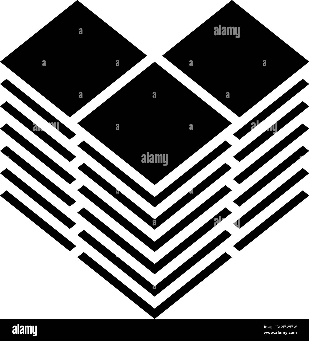 Multitier, layered icon for computing, or generic stack theme. Harddisk ...
