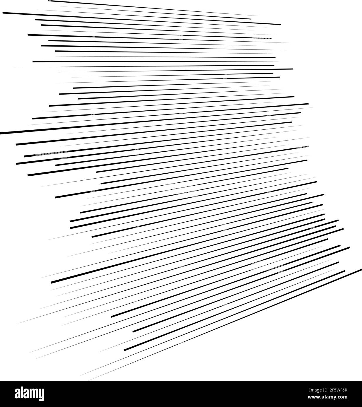 Lines, stripes in 3d perspective. Lines vanishing into horizon. Dynamic ...