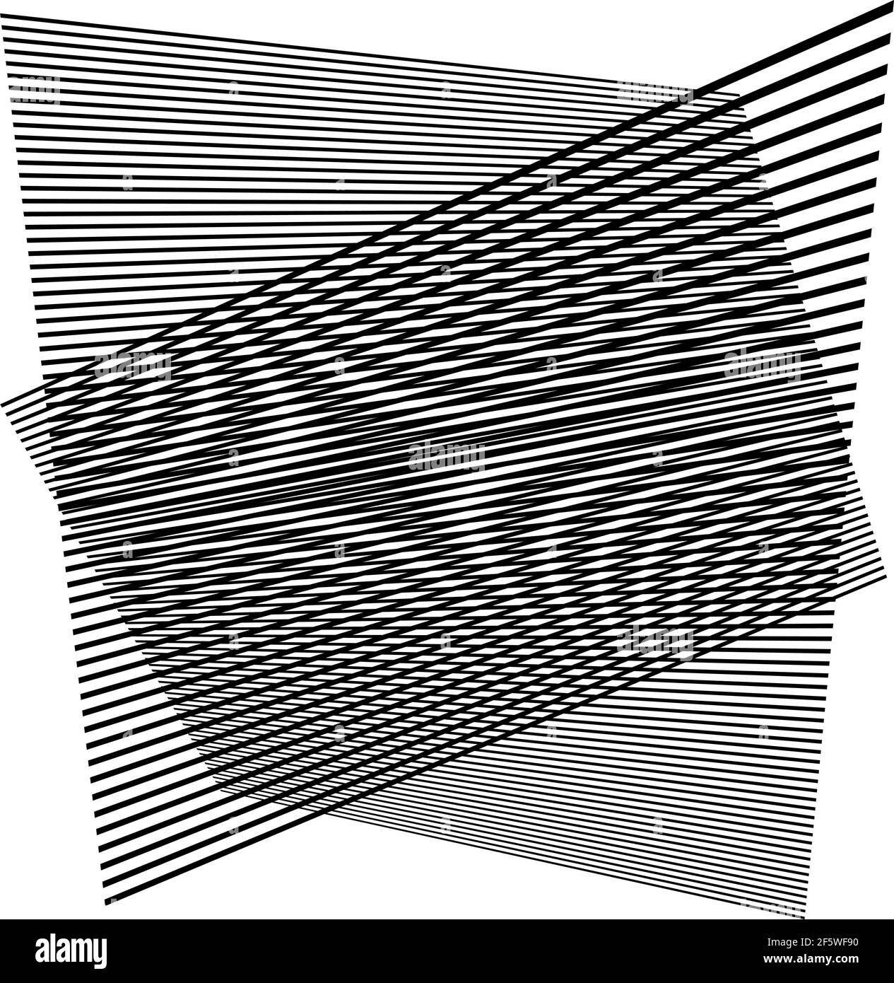3D moire grid mesh. Tilted, skew intersecting lines pattern vector — Stock vector illustration ...