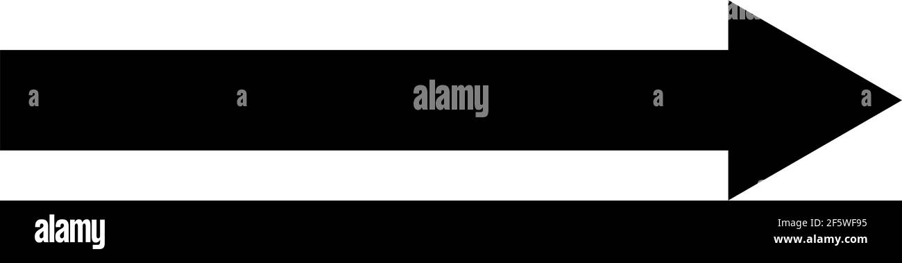 Black arrow pointing right. Arrow shape element — Stock vector ...