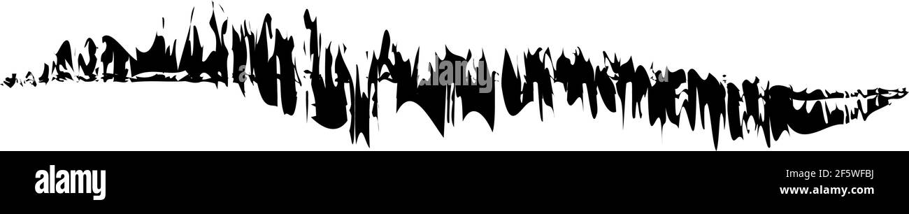 Grungy, torn rupture element. Dirty paint, dye effect — Stock vector ...