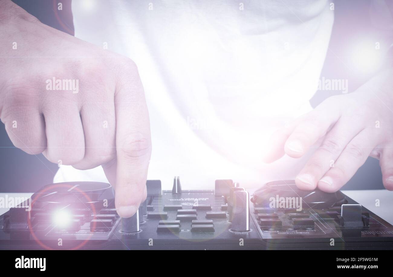 Dj close up hi-res stock photography and images - Alamy