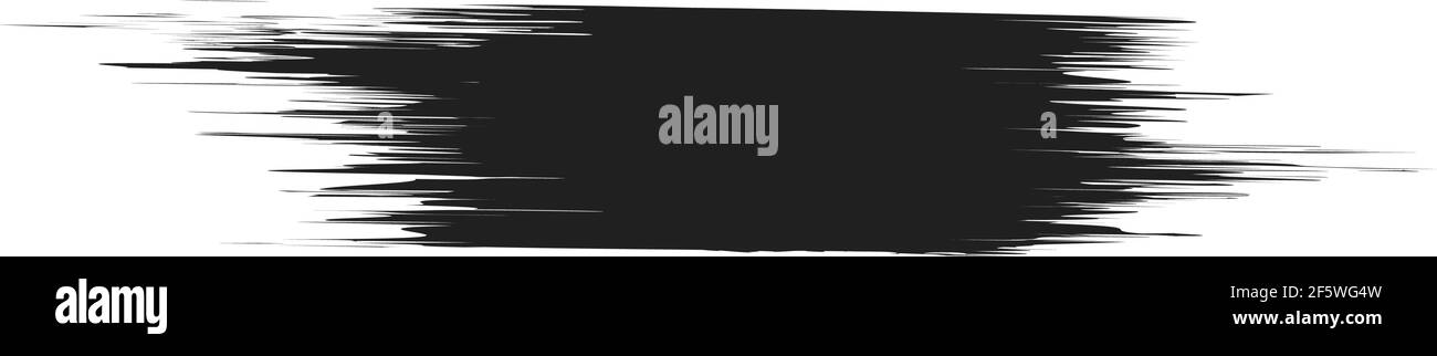 Grungy, grunge, and textured thick line divider, paintbrush ...