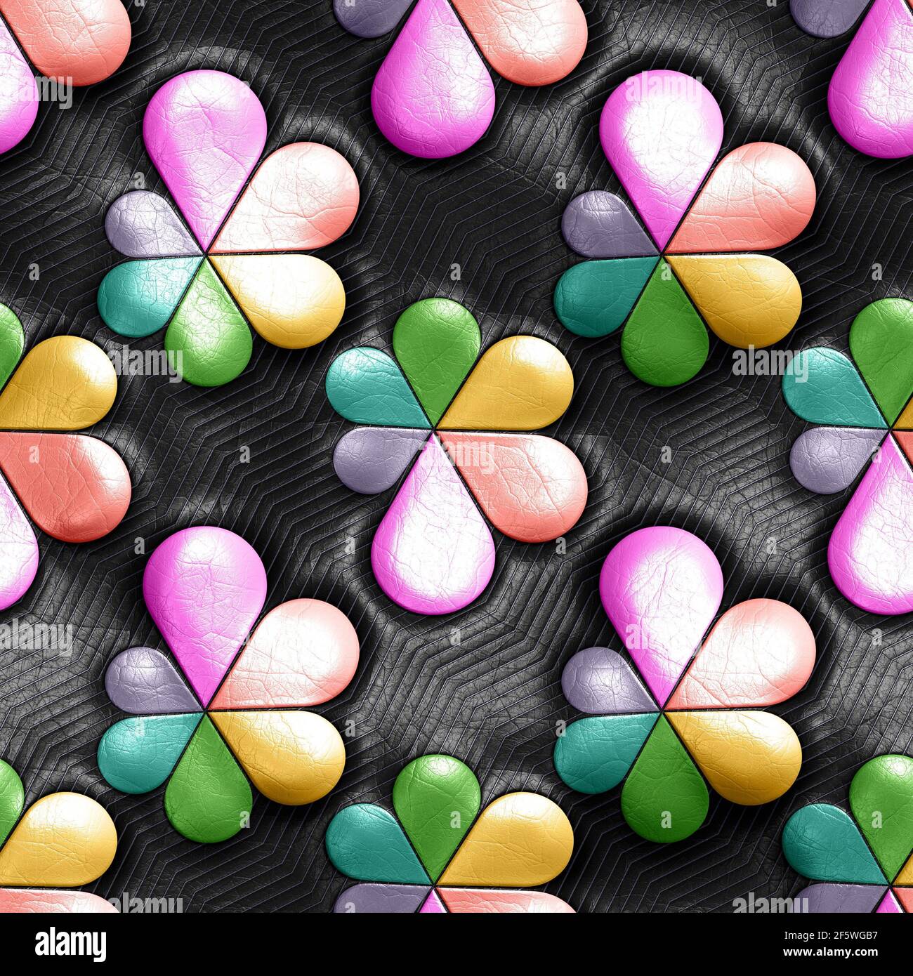 3D render of plastic pattern background seamless leather tile Stock ...